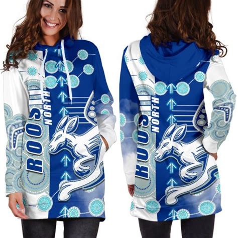 Afl North Melbourne Kangaroos Indigenous Women Hoodie Dress
