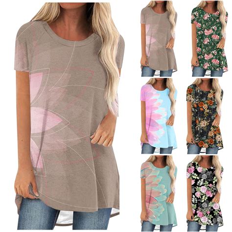 Onlyliua Womens Long Tunics Or Tops To Wear With Leggings Casual Loose