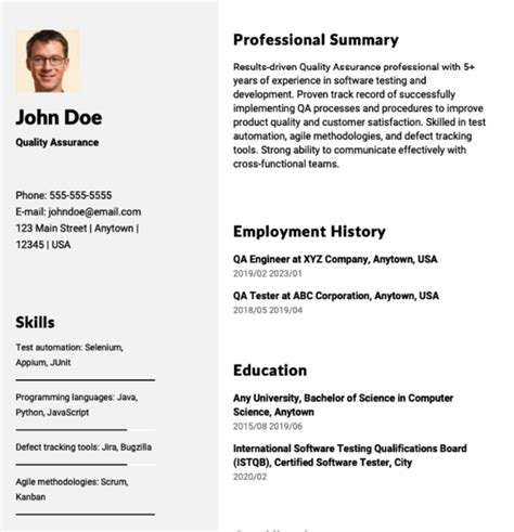 Quality Assurance Resume Example Writing Guide CVBLADE