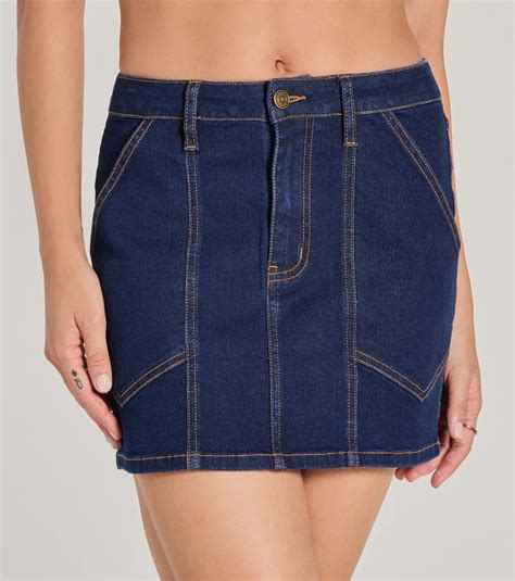 Covetable Cutie High Rise Denim Mini Skirt And Windsor