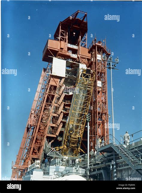 This Image Provides Detailed Views Of The Erection Of An Atlas Missile Showing The Step By Step