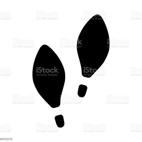 Wooman Shoes Footprint Icon Stock Illustration Download Image Now