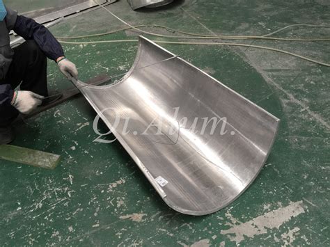 Curved Column Cladding PE Powder Coated Aluminum Sheet