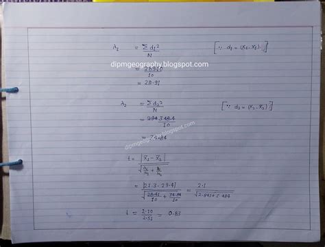 Dipm Geography 28 Statistical Tests Students T Test