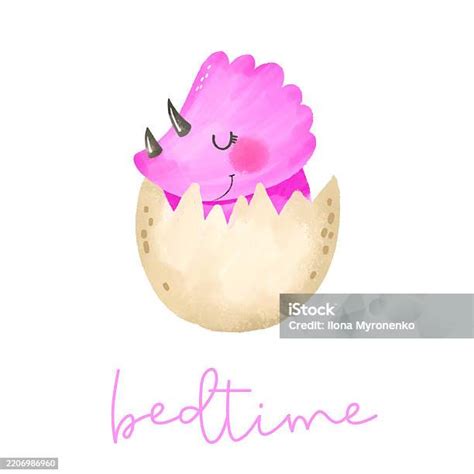 갓 태어난 아기 공룡과 알 아기 소녀 출생 만화 수채화 그림 아기 방 보육원을 위한 손으로 그린 만화 포스터 카드 및 배너 인쇄 0명에 대한 스톡 벡터 아트 및 기타 이미지