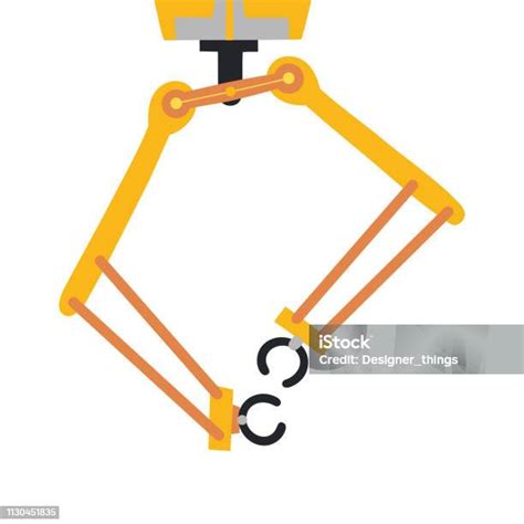 로봇 팔 손입니다 벡터 로봇 아이콘 설정합니다 산업 기술 및 공장 기호입니다 흰색 배경에 고립 된 평면 그림 검은색에 대한 스톡 벡터 아트 및 기타 이미지 Istock