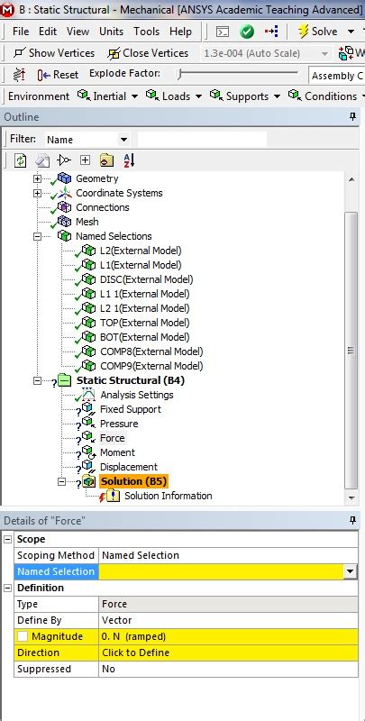 Named Selections And Rotation Measurement