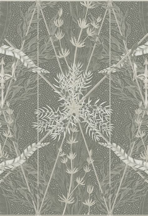 Seaweed And Stars Green Wallpaper Rebel Walls