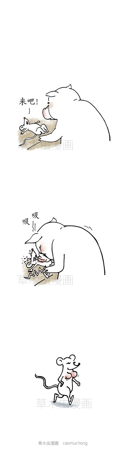 这里的漫画，只是有那么一丁点儿“污”单幅漫画动漫草木虫 原创设计作品 站酷 Zcool
