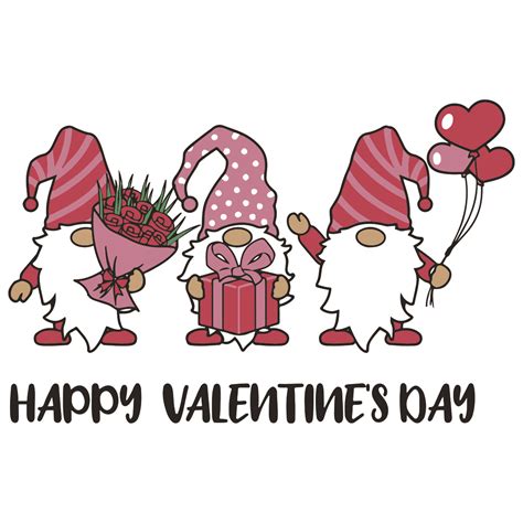 Happy Valentine Day Svg Cute Gnomes Svg Gnomes Hearts Svg Inspire Uplift