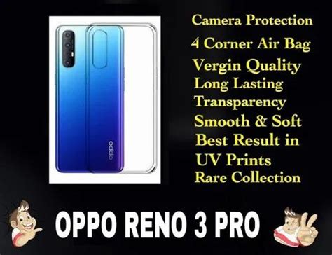 Silicon Oppo Reno 3 Pro Transparent Mobile Back Cover At 20 Piece In Jaipur