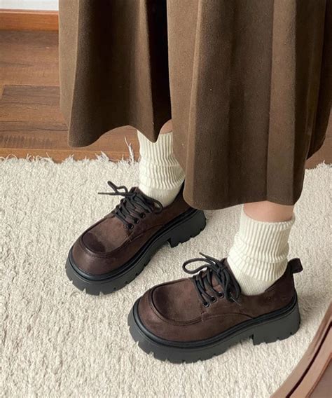 캣스트릿 무료배송 빈티지 브래드 로퍼 브라운블랙 위시버킷