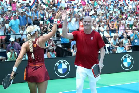 Andre Agassi Wins His Professional Pickleball Debut With Partner Anna