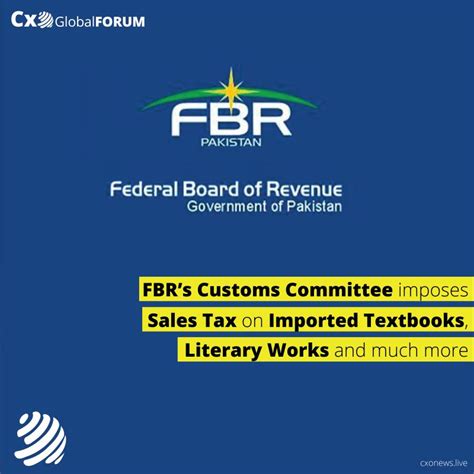 Cxo Global Forum On Linkedin Fbr Customs Committee Sales Tax Imported Textbooks