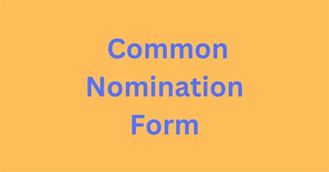 Common Nomination Form For Arrears Of Pension And Commutation Of Pension