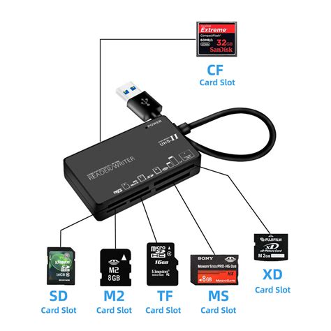 Kinkong เครองอานการด 6 In 1 มลตฟงกช Multi Port Hub Converter Type c micro USB2 0 OTG