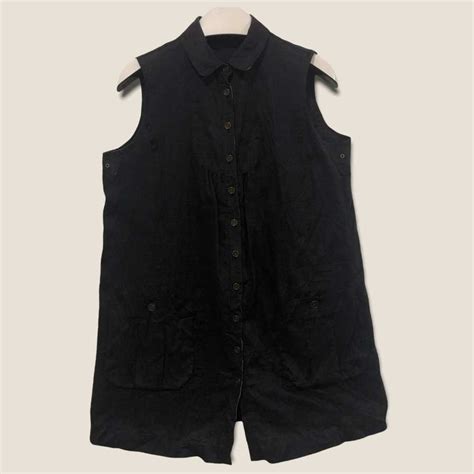 Burberry Burberry London Hemp Long Sleeveless Shirt Gem