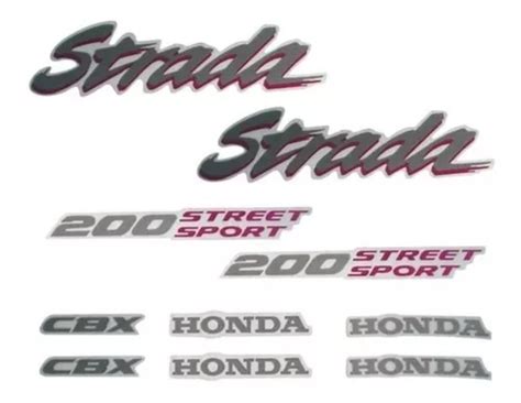 Jogo Adesivo Faixa Tanque Tampas Cbx200 Strada 1994 Preta MercadoLivre