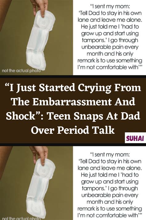 Teen Snaps At Dad After He Mansplained How She Should Handle Her Period