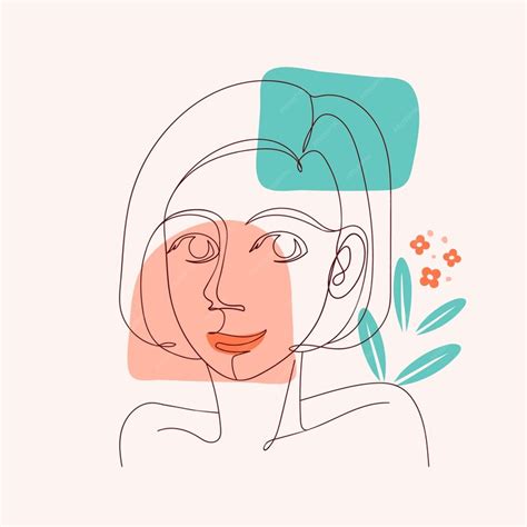Ilustración De Dibujo De Cara Dibujada A Mano Vector Gratis