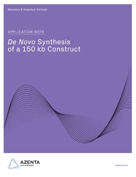 De Novo Synthesis Application Note Genewiz From Azenta Life Sciences