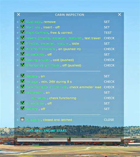 Dynamic Checklist For The Wilga Pzl Thranda Wilga Pzl X