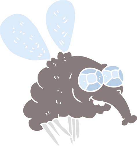 ilustración de color plano de mosca 45250205 PNG