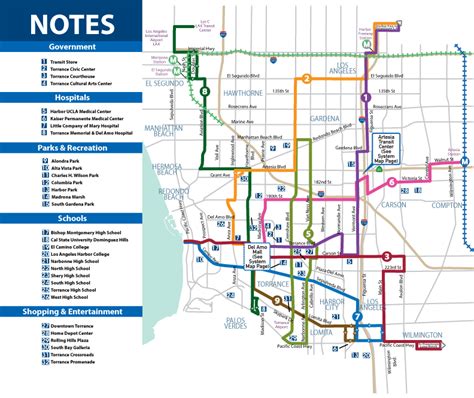 Los Angeles Bus Routes Map