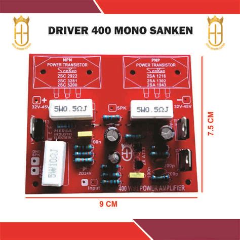 Jual Driver Power Amplifier Sanken Mono Stereo Safari 400 Watt Di