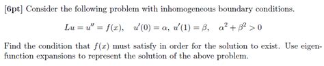 Solved 6pt ﻿consider The Following Problem With