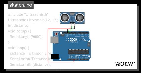 8th Ultrasonic Sensor Copy Wokwi Esp32 Stm32 Arduino Simulator