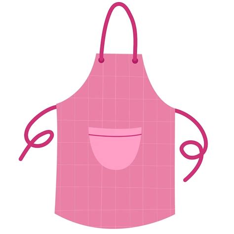 Premium Vector Gardening Equipment Pink Gardening Apron Simple Apron