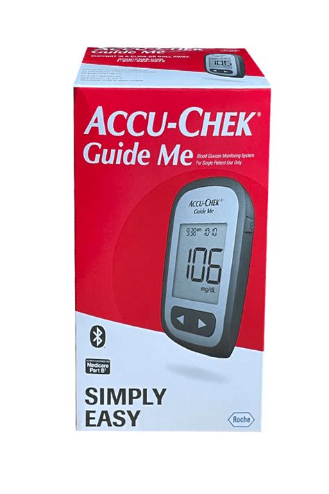 Accu Chek Guide Glucose Meter Kit 1 Meter 10 SoftClix Lancets 1 Lancing Device Diabetic