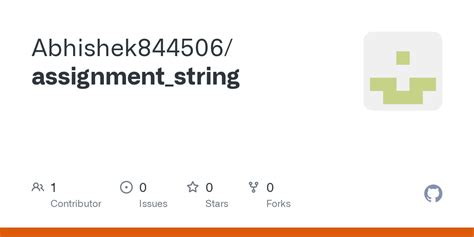 Github Abhishek844506assignmentstring