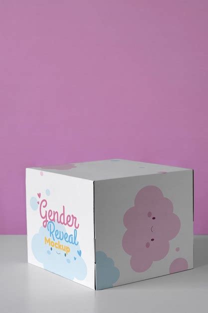 Premium Psd Gender Reveal Decoration Mockup Design