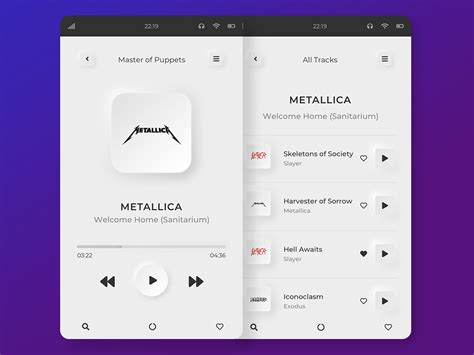 Music Player Applications Neumorphism Behance