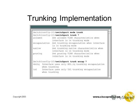 Презентация на тему Copyright 2003 CCNA 3 Chapter 10 Virtual