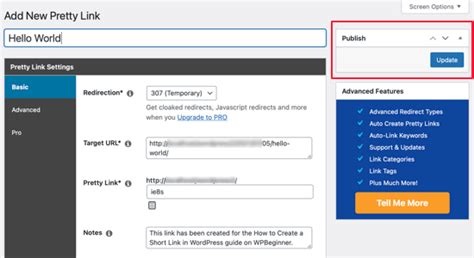 How To Create A Short Link In WordPress The Easy Way