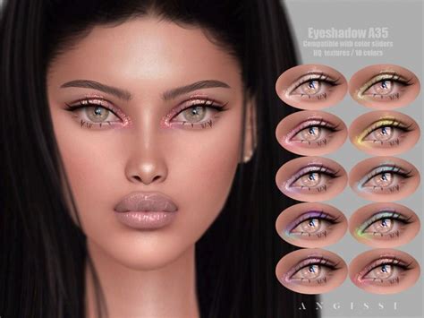 ANGISSI S Eyeshadow A35 Sims 4 Cc Makeup Sims 4 Sims