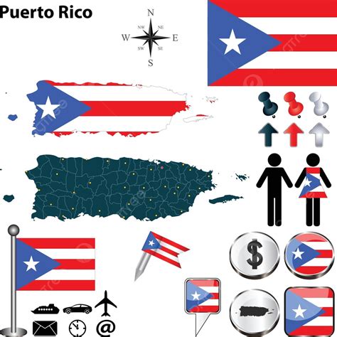 Map Of Puerto Rico Vector Sign Puerto Rico Vector Vector Sign Puerto