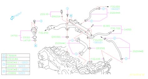 21204AB230 Subaru Engine Coolant Hose Subaru Parts Superstore
