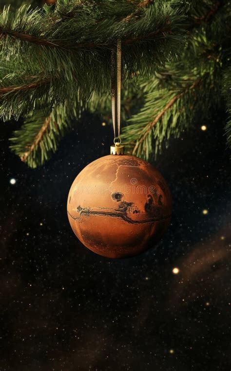 3d Illustration Of The Planets Of The Solar System Used As A Christmas
