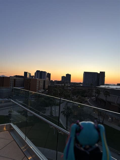 Hatsune Miku Looking At The Arizona Sunset Rvocaloid