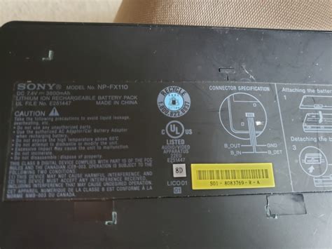 Faulty Battery Pack Np Fx110 For Portable Dvd Player Dvp Fx810