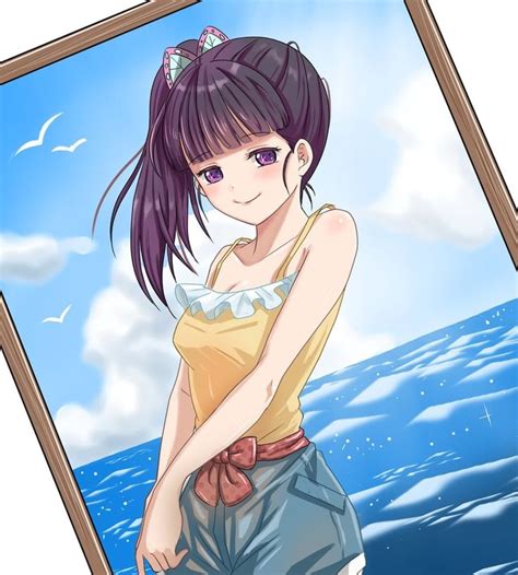 🦋kanao In Her Casual Summer Outfit🦋 Anime Art Beautiful Anime Angel