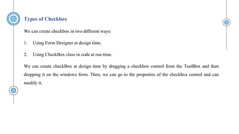 Checkbox In C Pptx