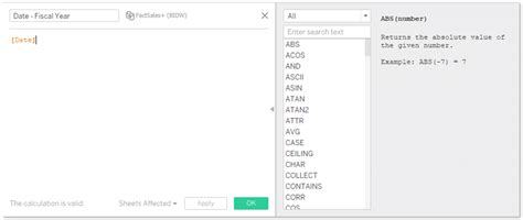 how to measure fiscal year in tableau encore business solutions