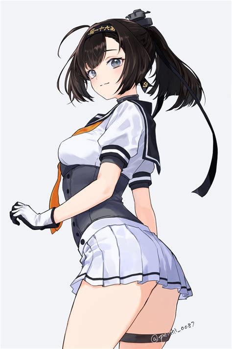 Akizuki Kantai Collection Drawn By Meteortail28 Danbooru