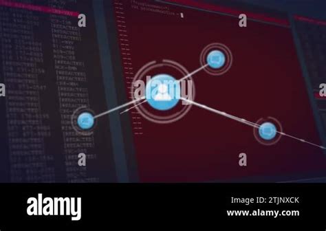Animation Of Connected Profile Icons And Connected Dots Forming Shapes