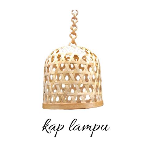 Jual Kap Lampu Bambu Dekorasi Kap Lampu Anyaman Bambu Shopee Indonesia